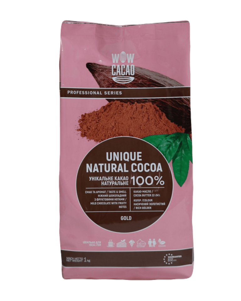 100% Какао Wow Cacao Natural 1kg - WOW Cacao